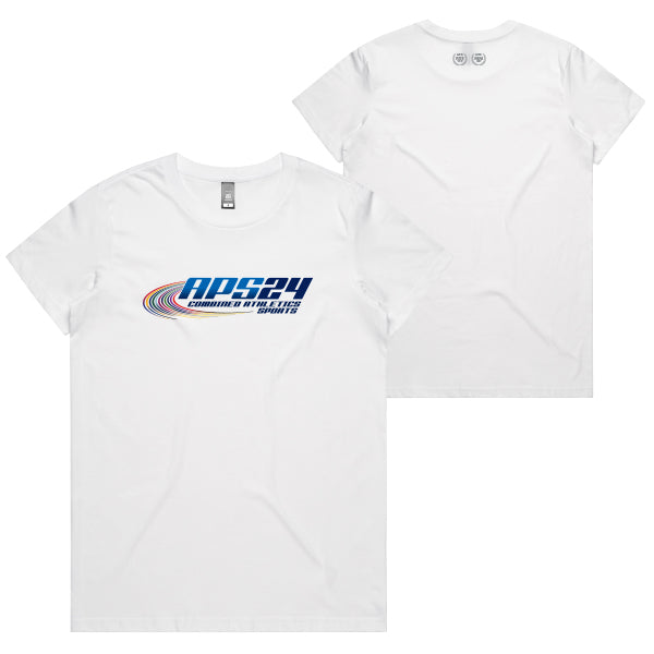 VIC APS Combined Athletics Sports Womens Tee - White - The Regatta Shop