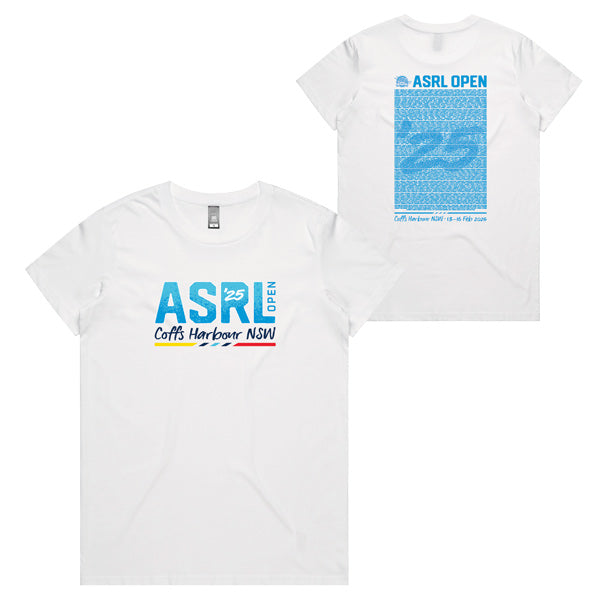 ASRL Open 2025 Tee Women - White - The Regatta Shop