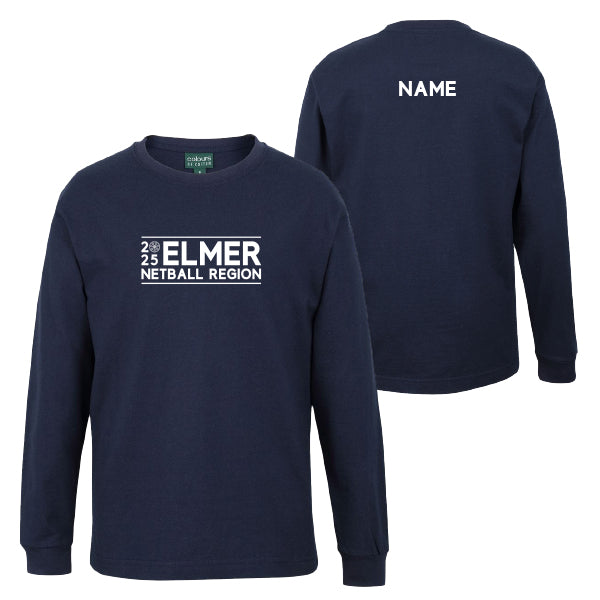 Elmer Netball Region L/S Tee Unisex CUSTOM NAME - The Regatta Shop