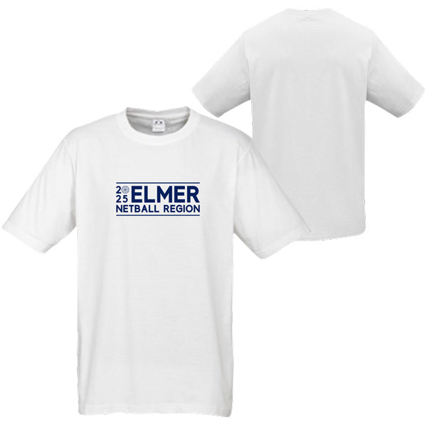 Elmer Netball Region Tee Men - White - The Regatta Shop