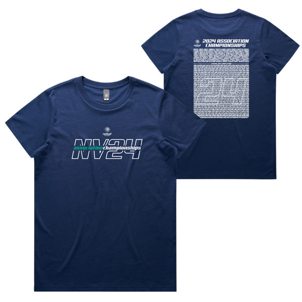 NVAC Western Womens Tee - Cobalt - The Regatta Shop